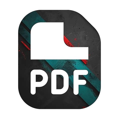 Premium Photo File Pdf Icon Diagonal Black Green Red