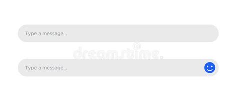 Type A Message Bar Icon Vector Social Media Elements Stock Vector Illustration Of Frame