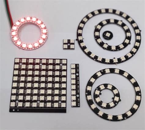 WS2812 全彩RGB LED模組 全彩LED燈 環燈 Arduino樹莓派 程控開發專案 露天市集 全台最大的網路購物市集
