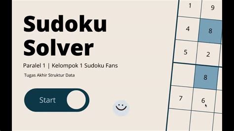 P1 Kelompok 1 Sudoku Solver Youtube