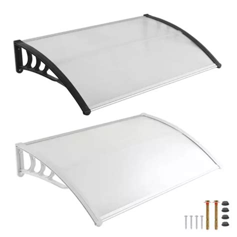 Door Canopy Awning Shelter Front Back Porch Outdoor Shade Patio Roof Rain Cover Picclick Uk