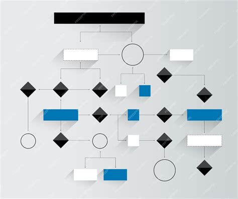 Premium Vector Big Flowchart Geometric Scheme Presentation