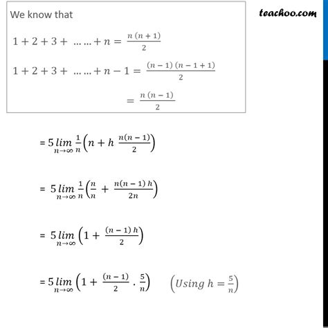 question 2 integrate x 1 dx from 0 to 5 by limit as a sum