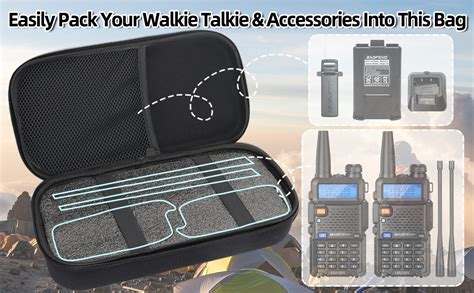 Baofeng Walkie Talkie Case Holder Handheld Ham Radios Hard