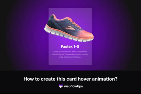 Card Hover Animation 3 Webflow