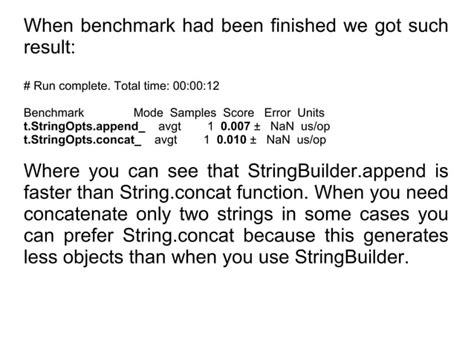 java performance ppt