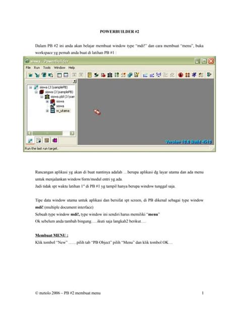 powerbuilder tutorial doc