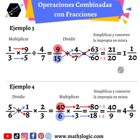 Operaciones Combinadas Con Fracciones Math3logic