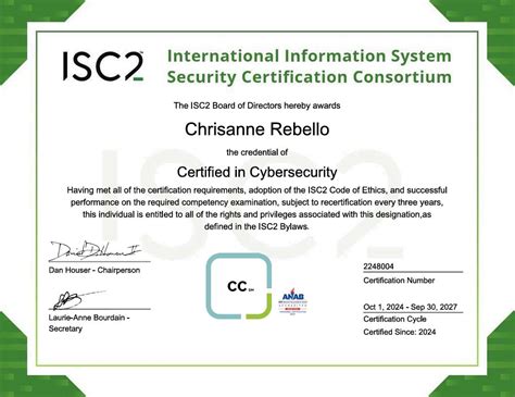 Isc2 Certification Learning Chrisanne Rebello 24 Comments