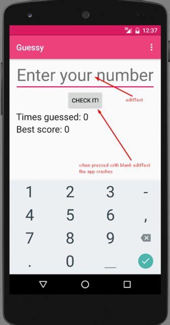Android Blank Field Java Causing App Crash Stack Overflow