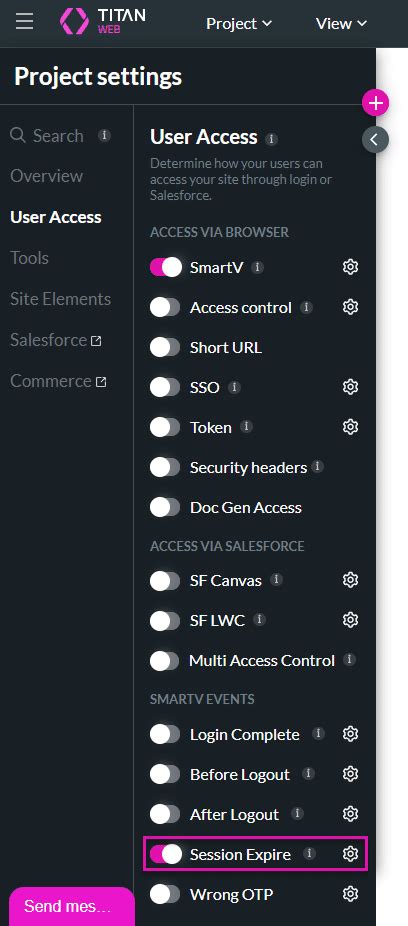 Smartv Session Expire Titan Web