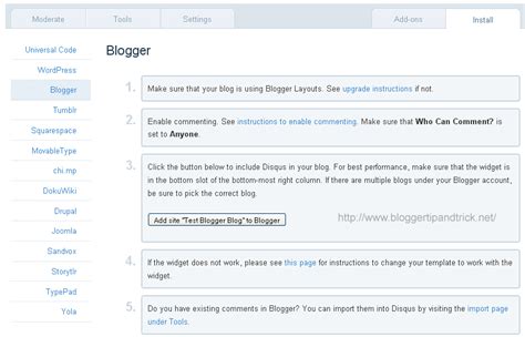 how to add disqus comment system to blogger blogger tips and tricks