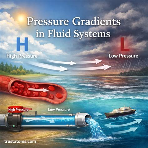 Pressure Gradients In Fluid Systems Trust Atoms