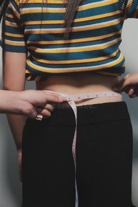 Women Body Fat Belly Obese Woman Hand Holding Excessive Belly Fat