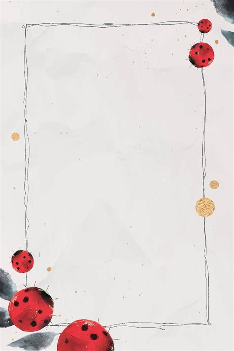 Ladybug Border Template