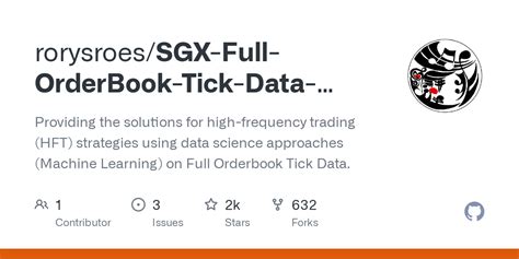 Github Rorysroes Sgx Full Orderbook Tick Data Trading Strategy Providing The Solutions For