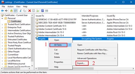 Back Up Your Efs Certificate And Key In Windows 10
