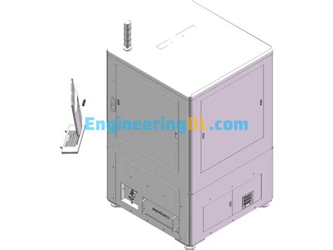 automated notebook c part size inspection machine solidworks 3d