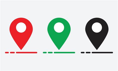 Set Of Map Pointers Vector Art At Vecteezy