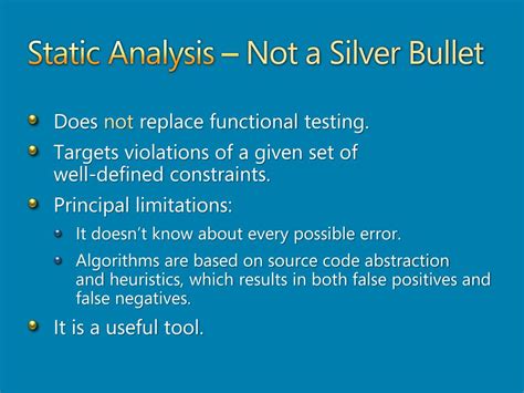 Ppt Static Analysis And Verification Of Drivers Powerpoint