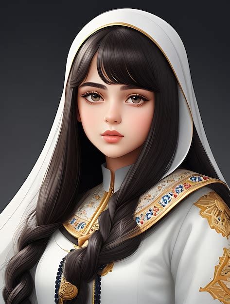 Premium Ai Image Portrait Of A Beautiful Young Woman Of Afghan