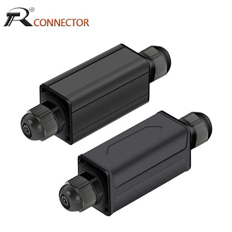 방수 글랜드 전자 엔지니어링 박스 파워콘 익스텐더 커넥터 케이스 4 8mm Pg9 케이블 엔트리 블랙 8 개 무료 배송