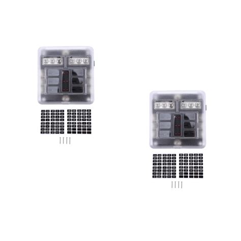 Masteelf 2 Sets 6 Way Fuse Holder Negative Circuit Fuse Box Rv Modification Accessory