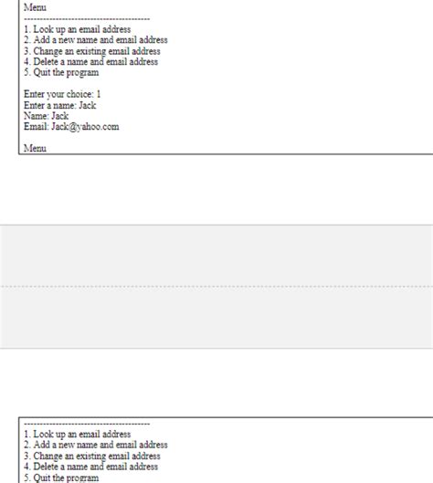 Solved The Program Should Display A Menu That Lets The User Chegg Com