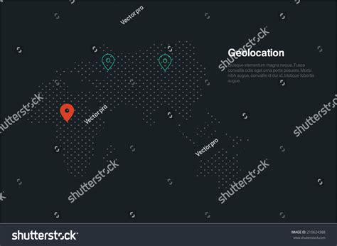 Geolocation Map Illustration Vecor Flat Web Stock Vector Royalty Free 210624388