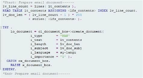Sap Basis Crew Generate An Email With An Excel Aatachment From An Abap