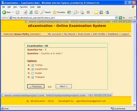 Php Online Examination System Php Mysql Project Synopsis Download