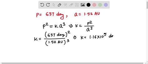 Solved 7 Keplers Third Law States That P 2 4Ï€ 2 Gm A 3 Show That Keplers Third Law