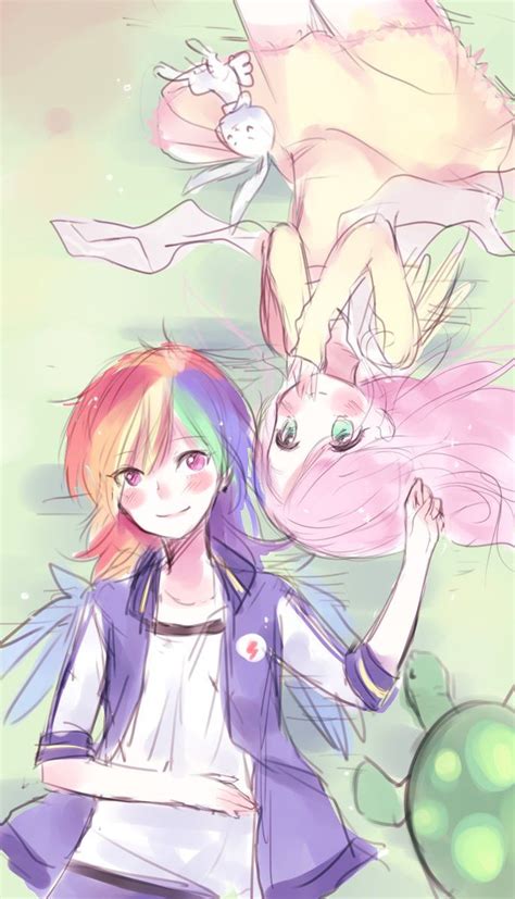 Mlp Human Fluttershy And Rainbow Dash