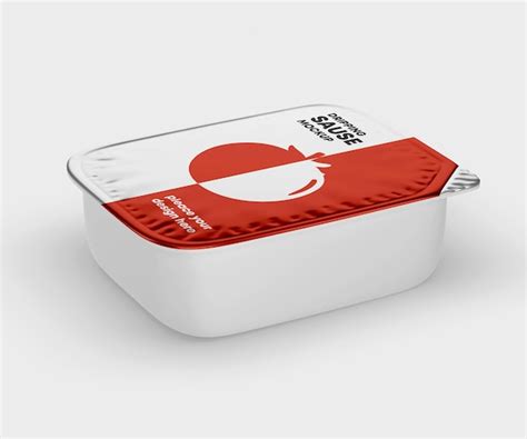 Premium Psd Dipping Sauce Container Mockup