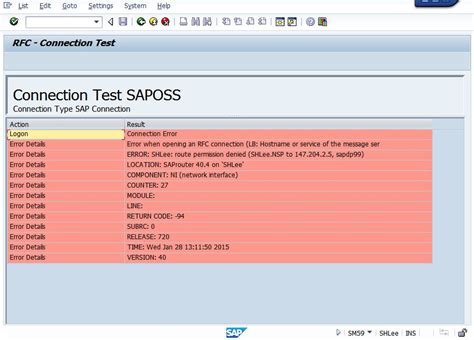 Solved Sm59 Saprouter Testing Saposs Help Me Sap Community