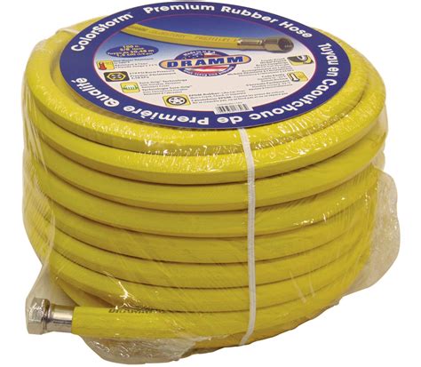 Dramm Premium Rubber Garden Water Hose With Crush Proof Couplings 100