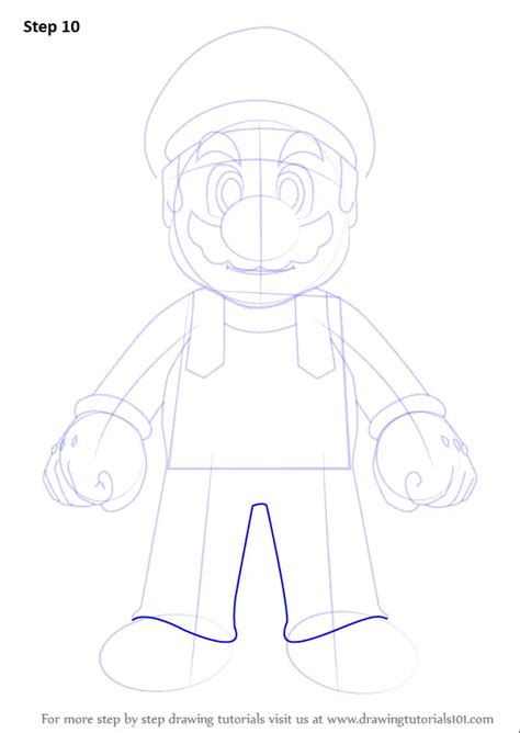 How To Draw Mario From Super Mario Super Mario Step By Step