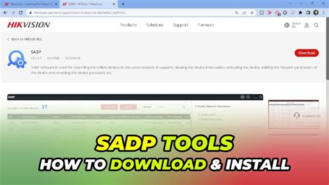 How To Download And Install Hikvision Sadp Tool Youtube