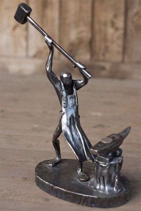 Blacksmith Sculpture En Métal Art Sur Métal Ferronnerie