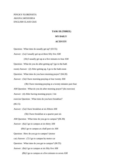 Task Iii Pingky Cantik Pdf Human Communication Psychological Attitude