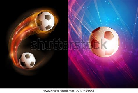Simulate Trajectory Soccer Ball Stock Illustration 2230254581