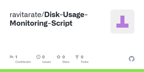 Github Ravitaratedisk Usage Monitoring Script