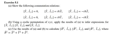 solved exercise 5 1 a ﻿show the following commutation