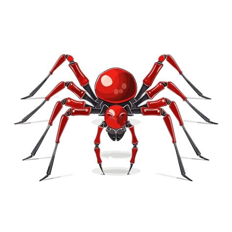 Premium Ai Image A Spider With A Red Ball On Its Head And A Red Ball On The Front