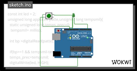 Led Et Boutton Fini Wokwi Esp32 Stm32 Arduino Simulator