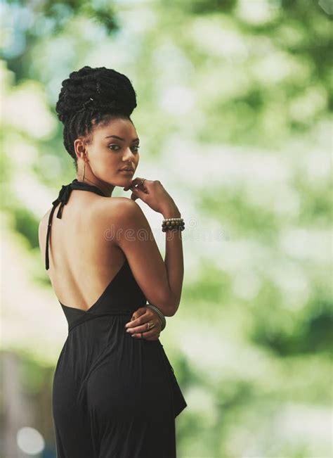 Park Black Woman And Portrait For Fashion With Confidence In Heels