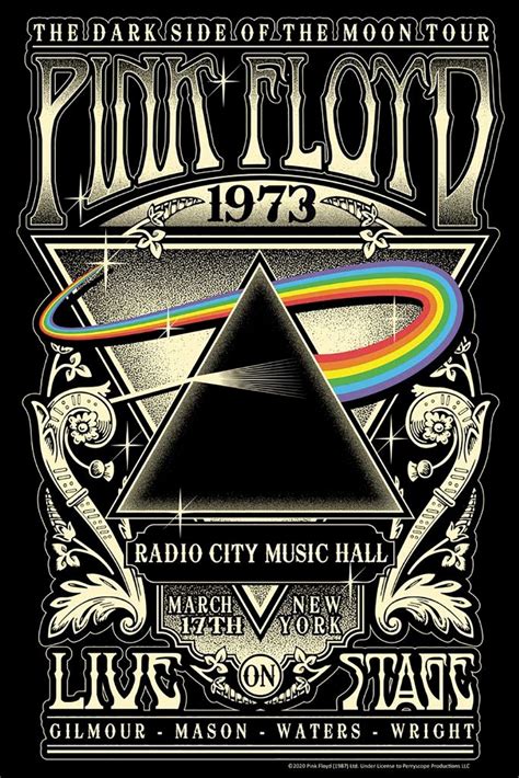 Garrafa De Metal Pink Floyd The Dark Side Of The Moon “1973 Concert