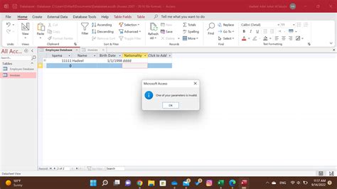 One Of Your Parameters Invalid Microsoft Qanda