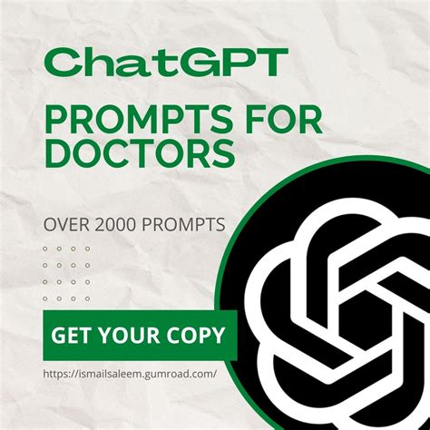 Chatgpt Prompts For Doctors Enhancing Medical Communication And Decision Making By Hams Ai