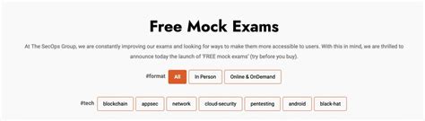 The Secops Group On Linkedin 🚀 Exciting News 🚀 Were Excited To Introduce Free Mock Exams 📚…